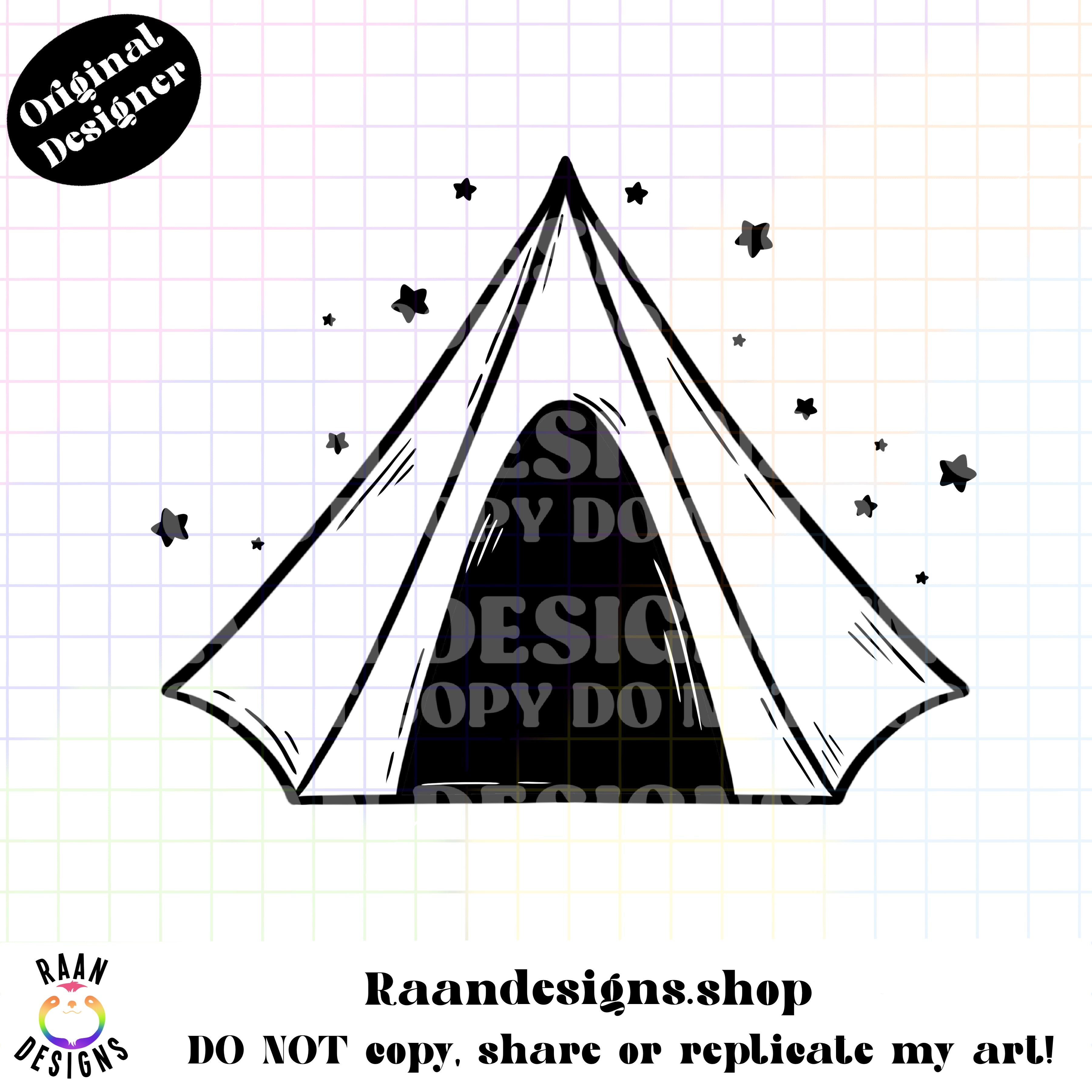 Pitched Tent Raan Designs