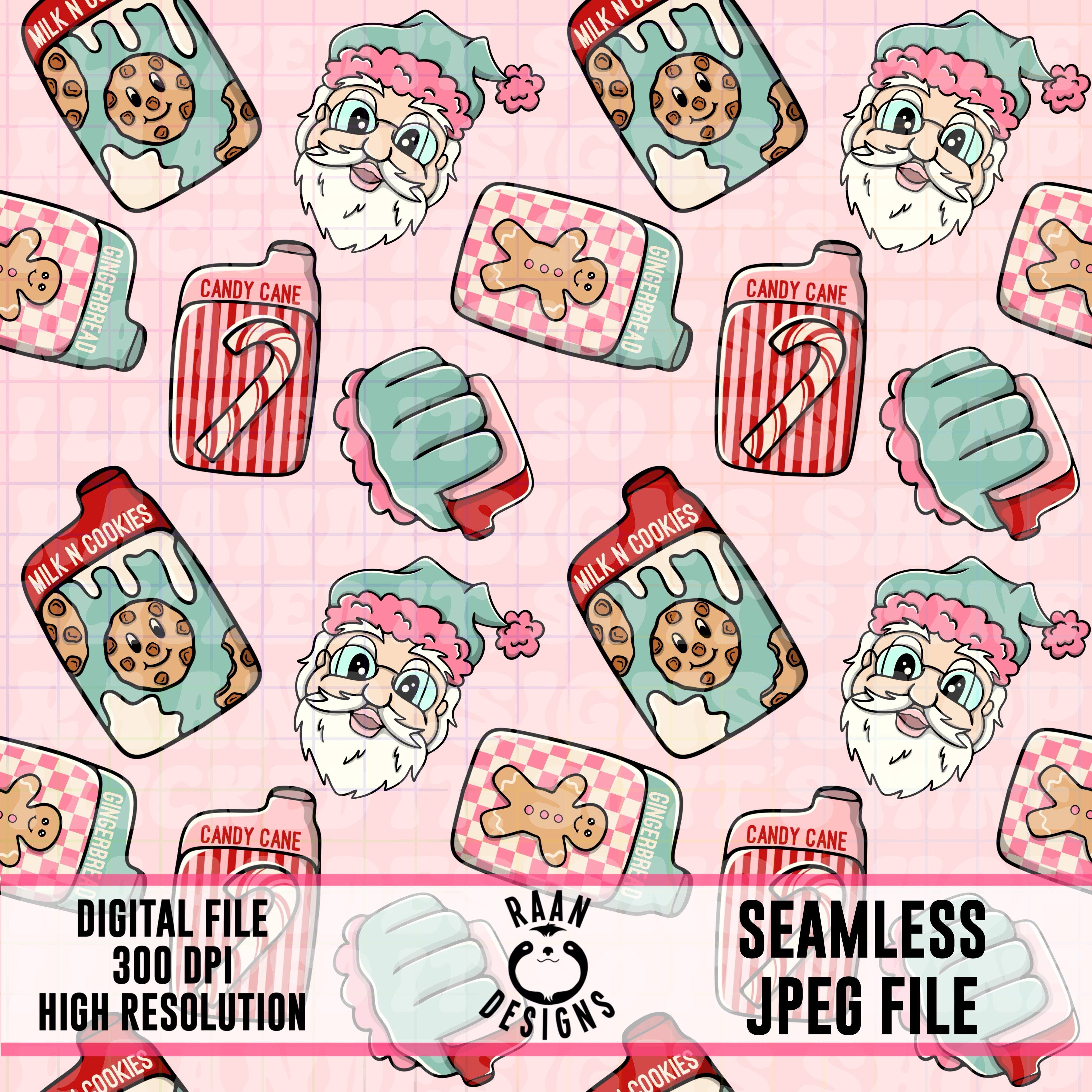 Vaping Santa-Seamless – RAAN Designs