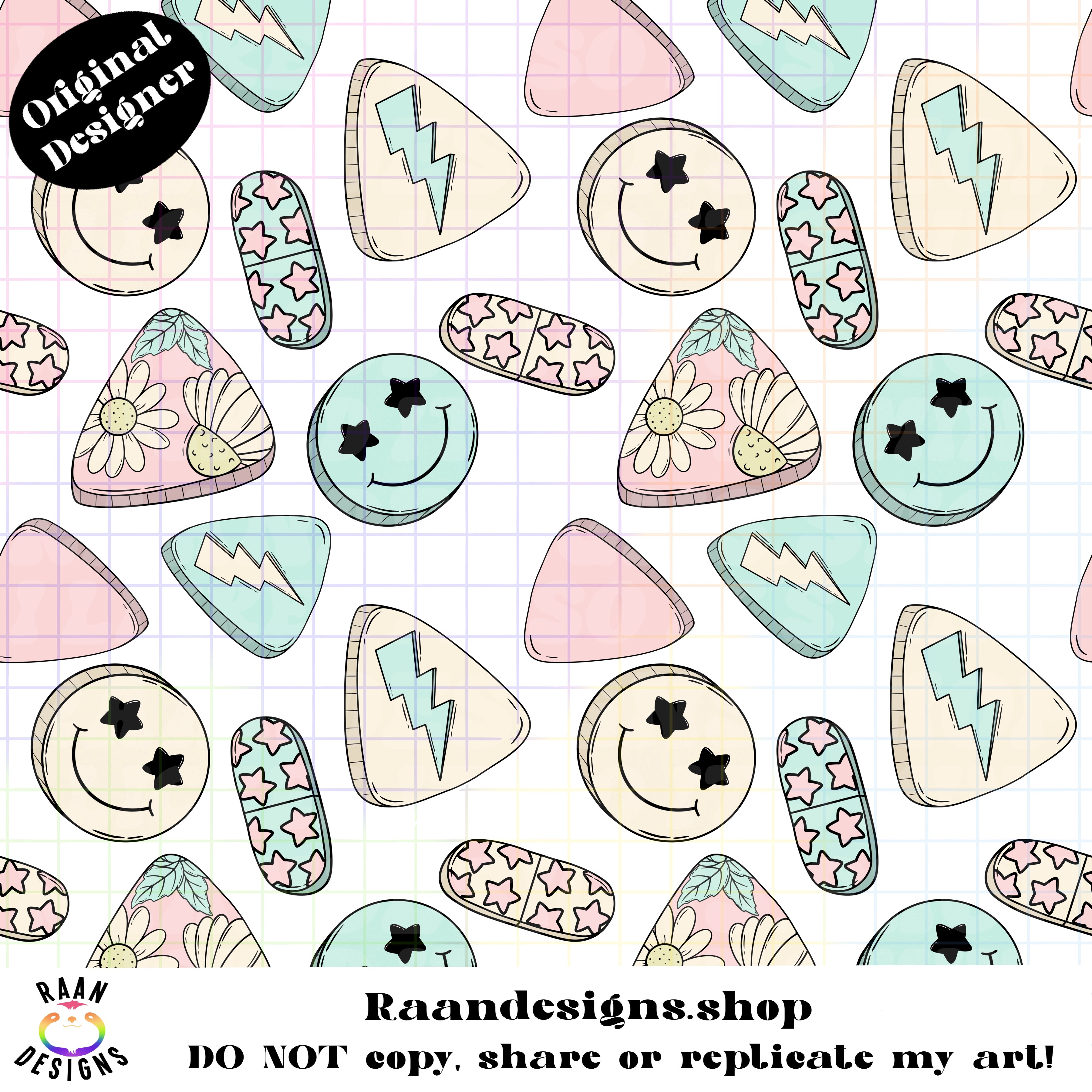 Being Crazy Is Hard-Seamless-PNG – RAAN Designs