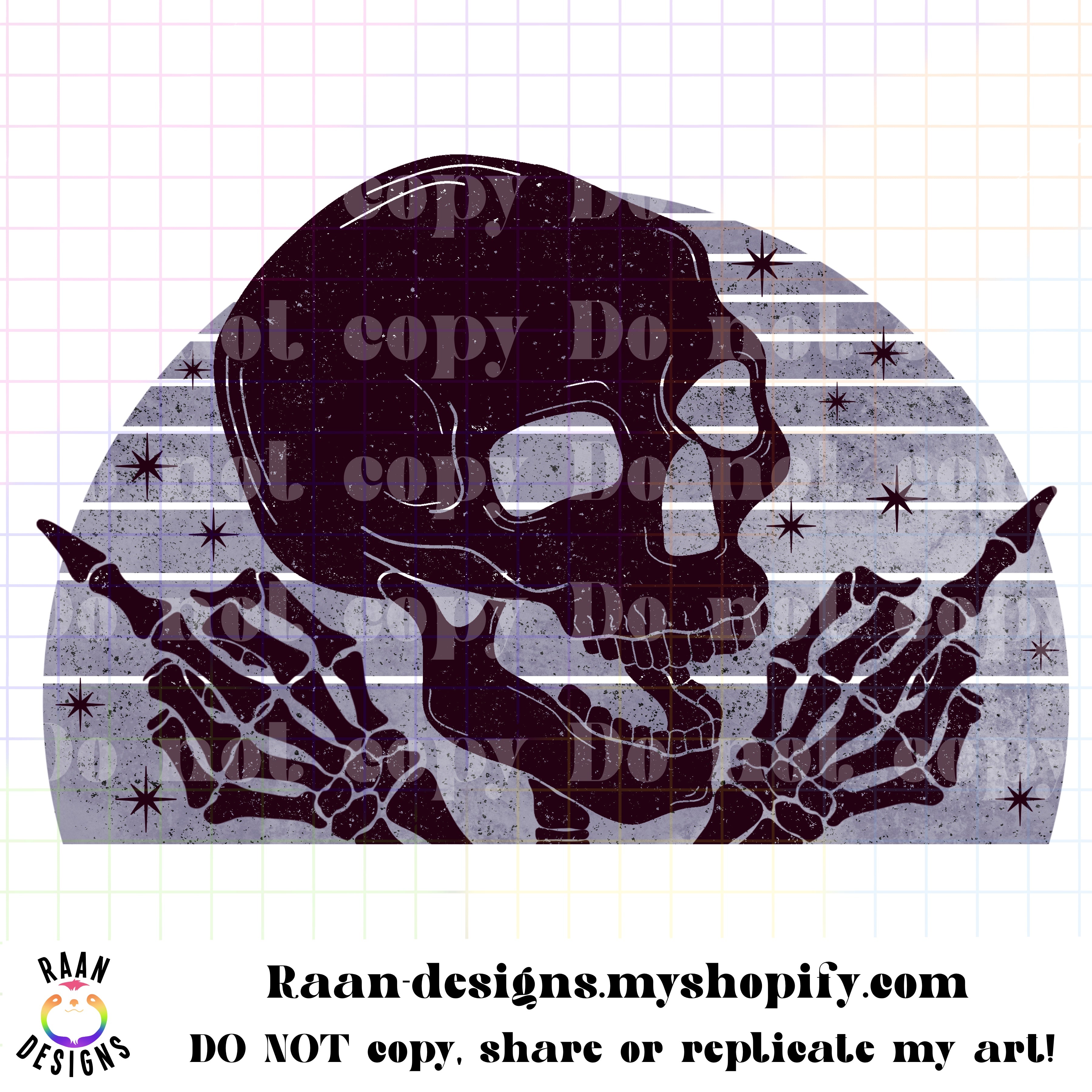 Skelly With Middle Fingers – RAAN Designs